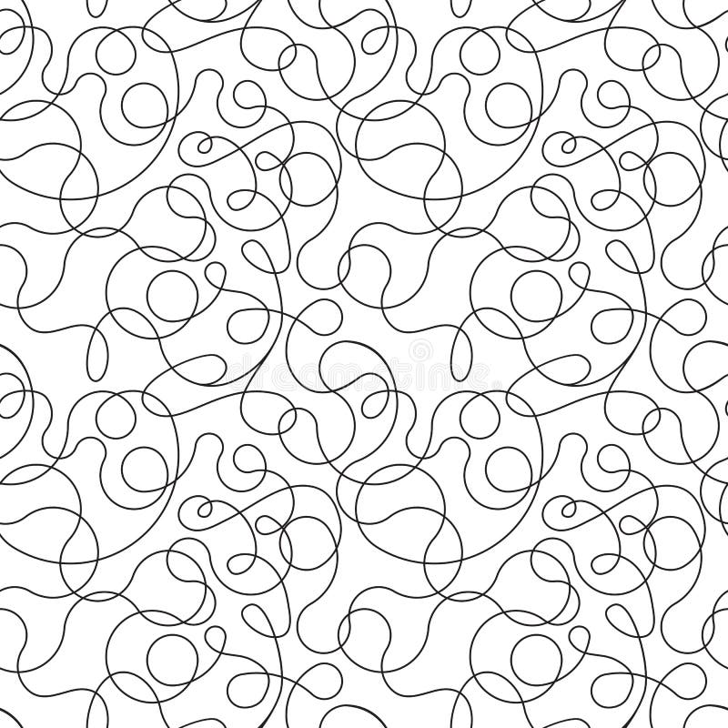 Curved lines pattern stock vector. Illustration of doodle - 85406337