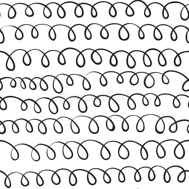 Curved lines pattern stock vector. Illustration of doodle - 85406337