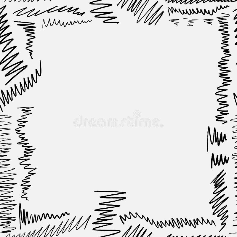 Doodle border stock vector. Illustration of border, pattern - 130309070
