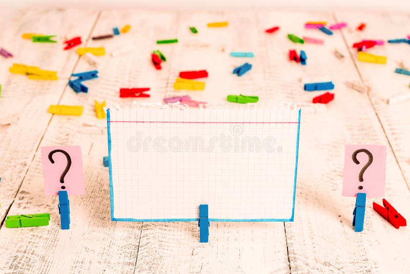 Scribbled and Crumbling Papers with Paper Clips Placed on the Wooden ...