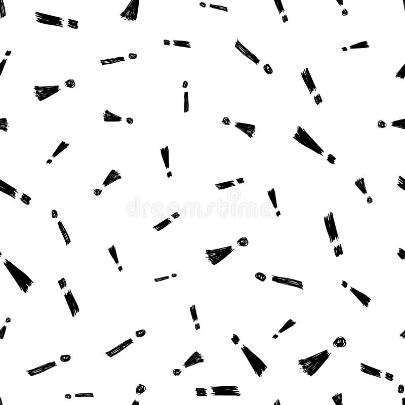 Seamless Pattern with Exclamation Mark Symbol Stock Vector ...