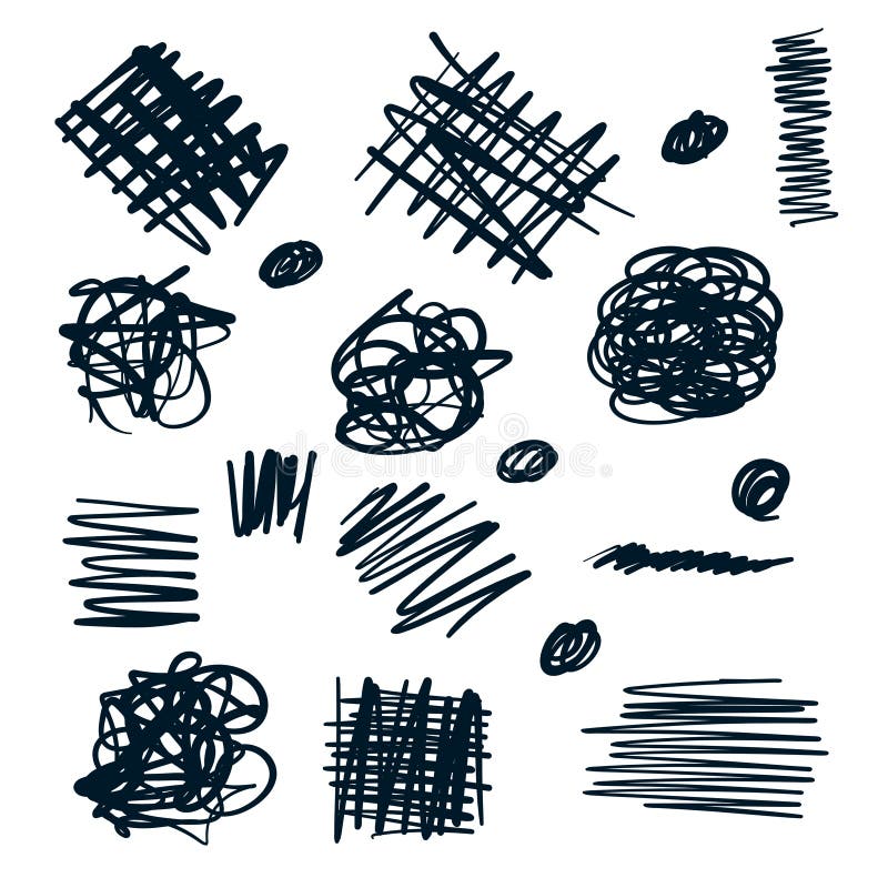 Different Scribbles Stock Illustrations – 1,754 Different Scribbles ...