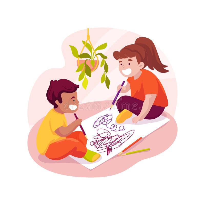 Scribbles on Paper Isolated Cartoon Vector Illustration. Stock Vector ...