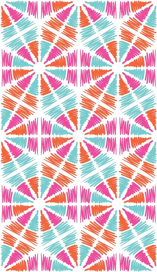 Vector Scribbles Colored Pencils Geometric Hand Drawn Marks Doodle ...