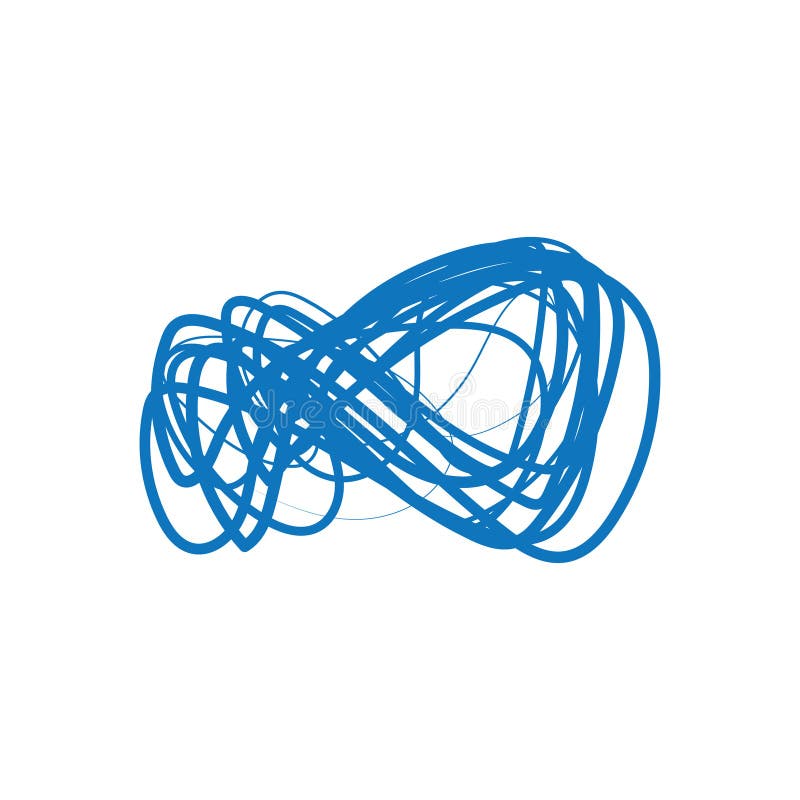 Scrible line art hand draw stock illustration. Illustration of outline ...