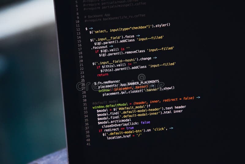 Js Code On Laptop Screen, Web Development Stock Photo - Image of ... Js Code On Laptop Screen, Web Development Stock Photo - Image of ...