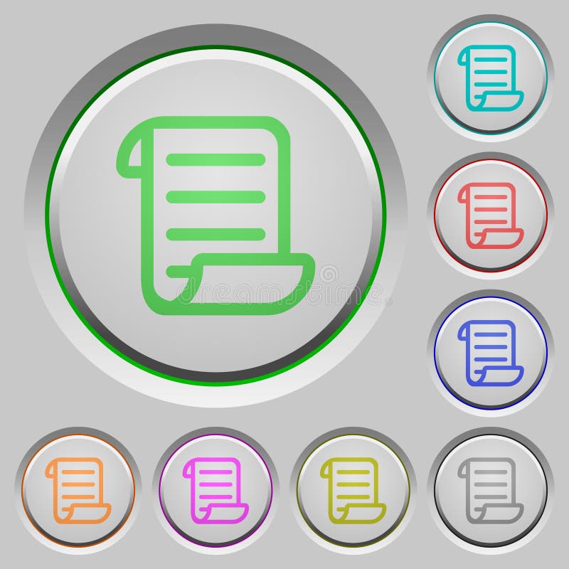 Script code push buttons stock vector. Illustration of buttons - 203883086