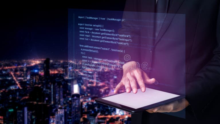 Script Code for Task Management UI Functionality Vouch Stock Image - Image of catch, system ...