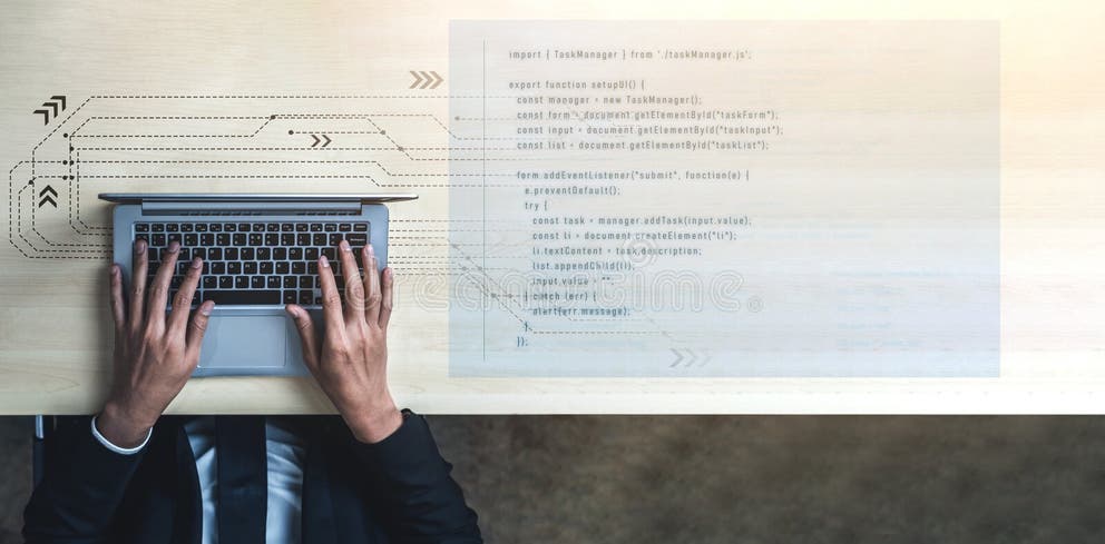 Script Code for Task Management UI Functionality Vouch Stock Image - Image of code, task: 393676545