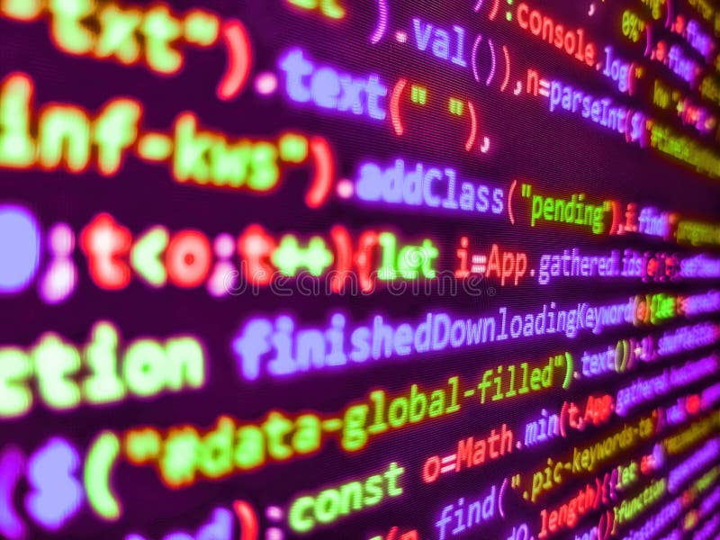Coding Css On Mornitor At The Office For Background Or Montage Product Simple Website Html