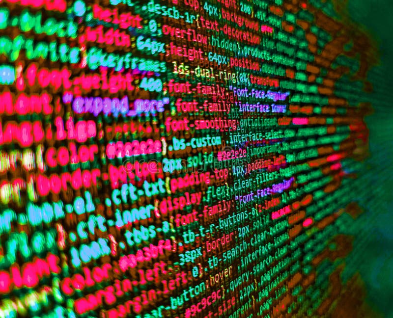Script On Computer With Source Code Programmer Working On Computer Screen Closeup Of Java