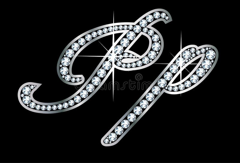 Script Diamond Bling Mm Letters Stock Photo - Image of font, case: 28947196