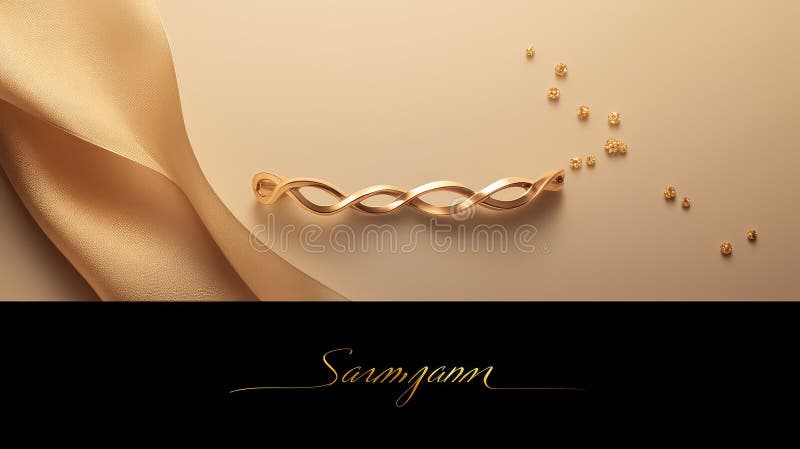 Script gold cursive font stock illustration. Illustration of typography ...