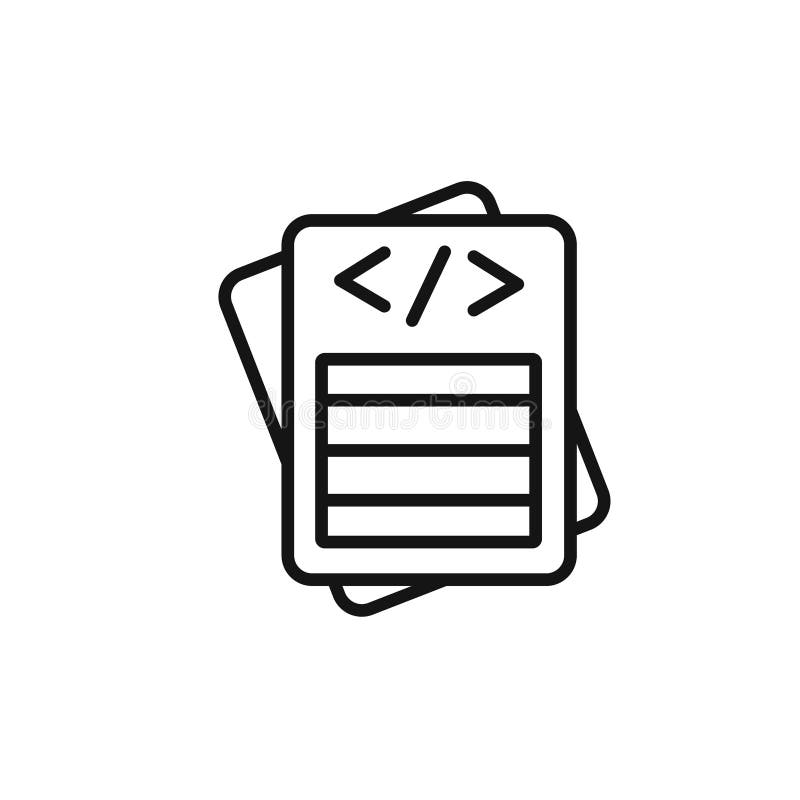 Script Icon Vector Set Collection For Web Stock Vector Illustration