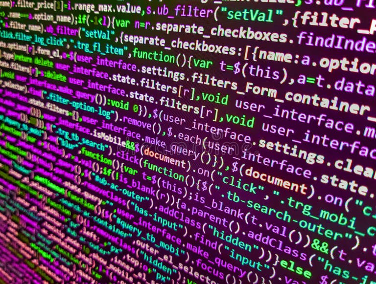 Script Procedure Creating. Python Programming Developer Code. Programmer Typing New Lines of ...