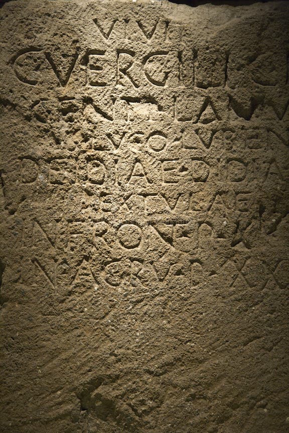 Script in Stone in, Rome, Italy. Editorial Photography - Image of ...