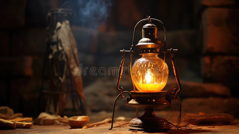 Scripture Biblical Oil Lamp Stock Illustration - Illustration of ...