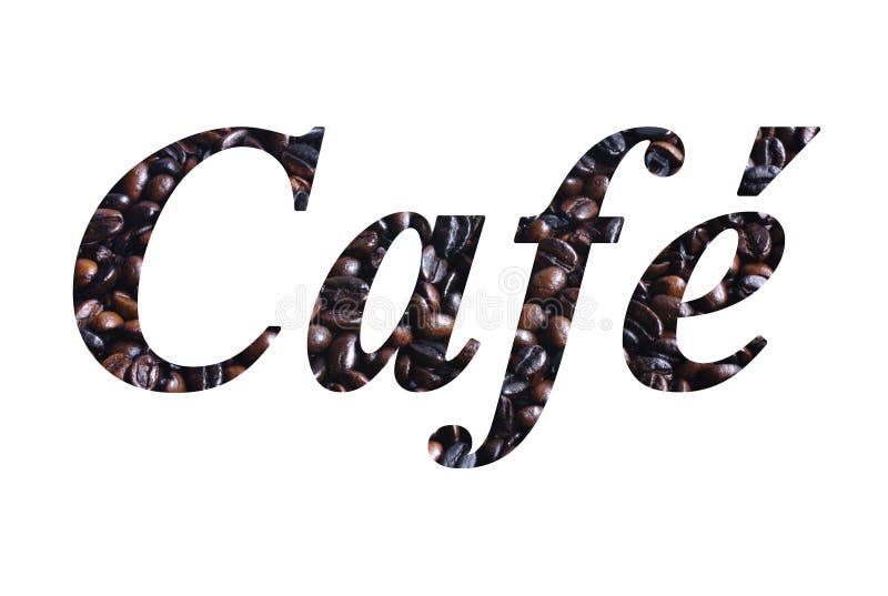 Scritto del caffè illustrazione di stock. Illustrazione di marrone ...