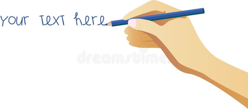 Mano Che Scrive All'incrocio Di Voto Sulla Progettazione Di Vettore Del ...