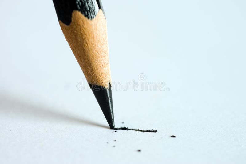 Scrittura a Matita Su Carta Fotografia Stock - Immagine di arte ...