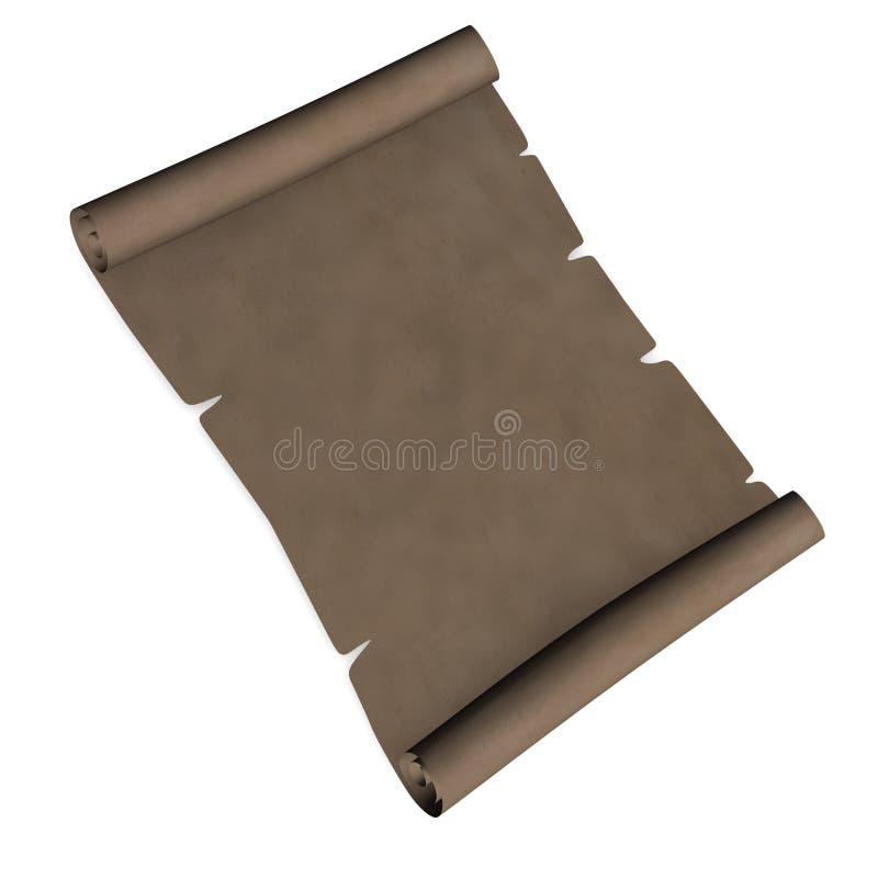 Scroll stock illustration. Illustration of ancient, paper - 12487439