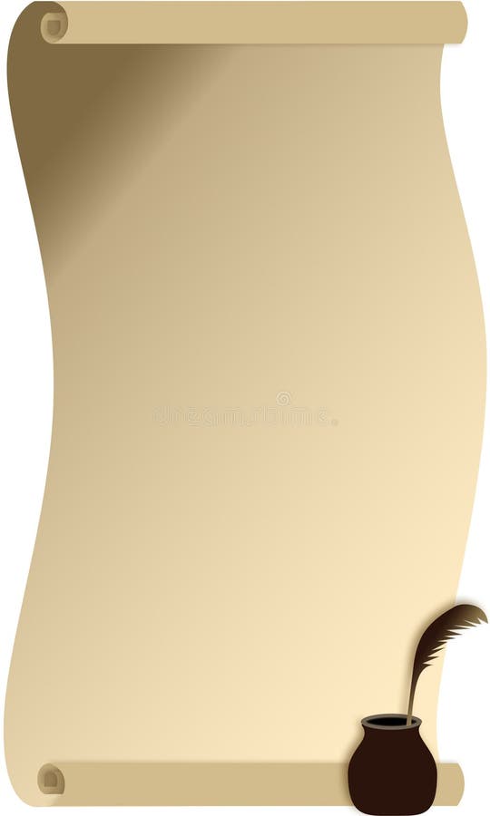 Scroll stock illustration. Illustration of write, book - 803801