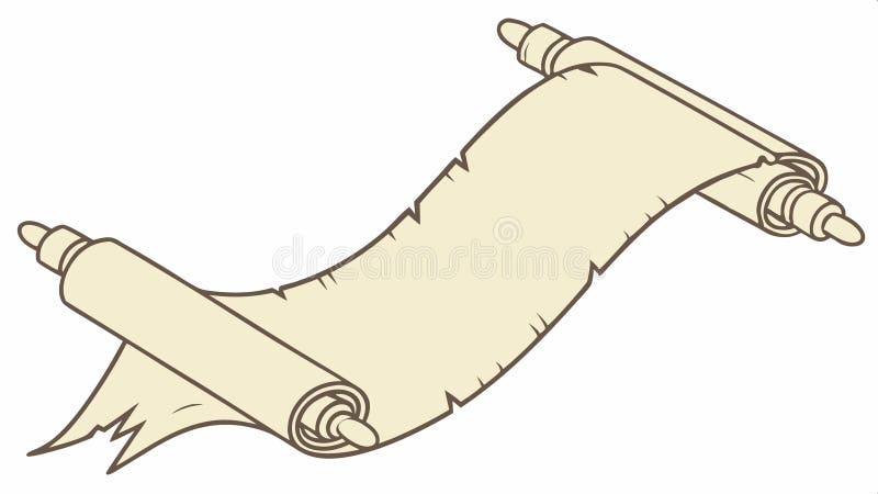 Scroll Ancient Document and History Symbol for Knowledge Vector Design ...