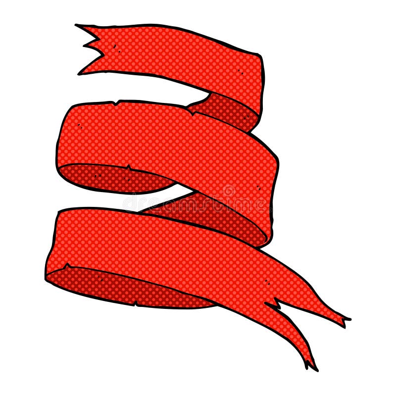 Scroll Banner Comic Cartoon Stock Illustration - Illustration of funny ...