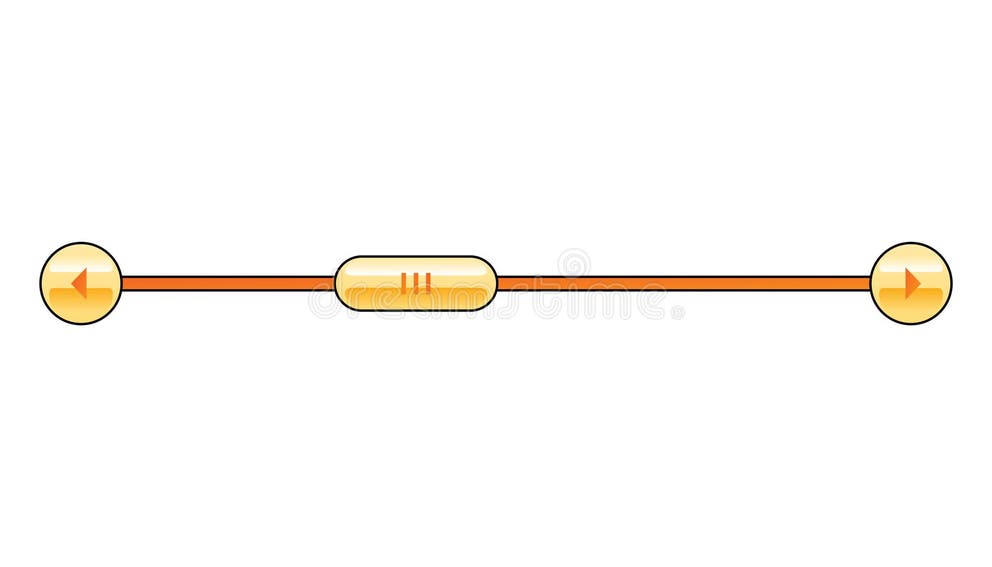 Scroll Bar Slider. UI Horizontal Slider. Multicolor Modern UI Element ...