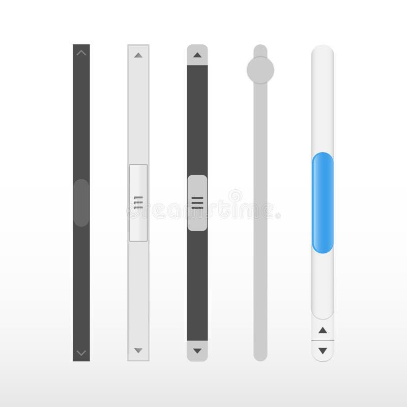 Scroll bars icon. stock vector. Illustration of crystal - 106991341