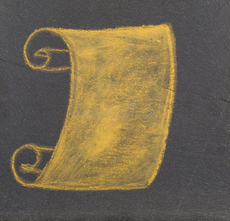 Scroll stock image. Image of granite, paint, plate, rock - 39063347