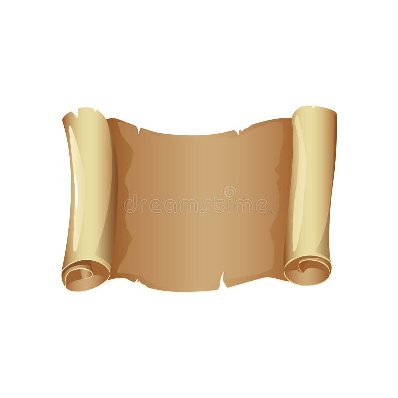 Scroll Cartoon Illustration Stock Vector - Illustration of royal ...
