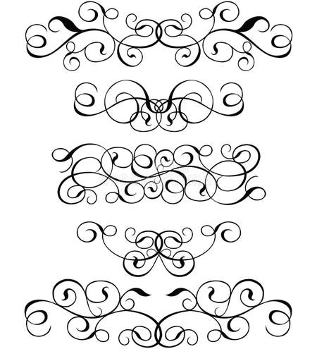 Scroll, Cartouche, Decor, Vector Stock Vector - Illustration of ...