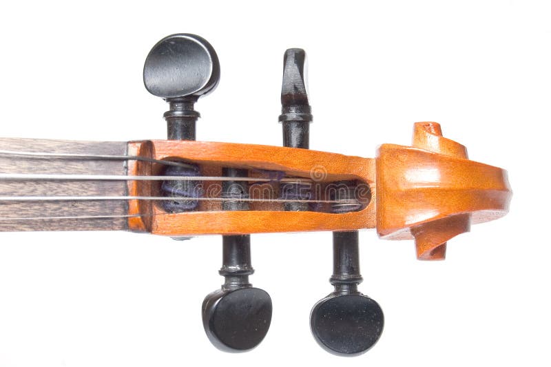 Scroll of Classical Violin Close Up Stock Image - Image of detail ...