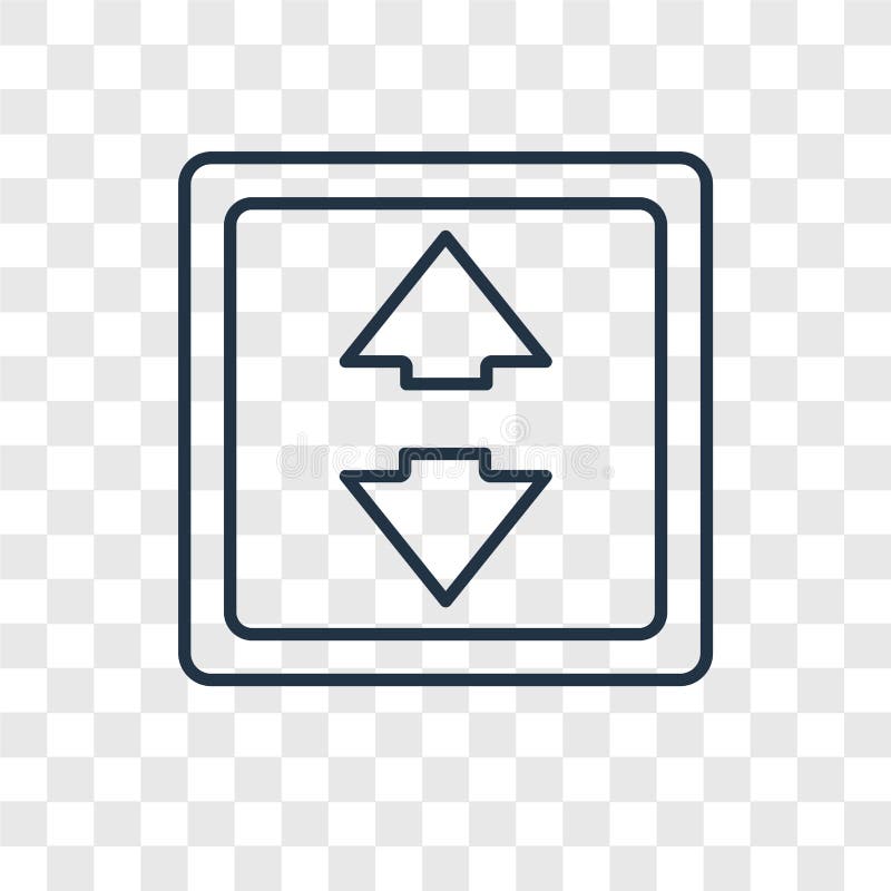 Scroll Concept Vector Linear Icon Isolated on Transparent Background ...