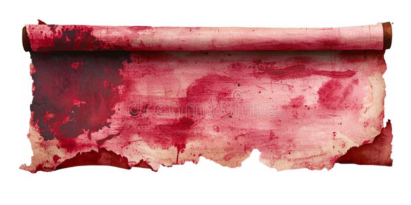 A Scroll Covered in Deep Ink Stains. Stock Photo - Image of scroll ...