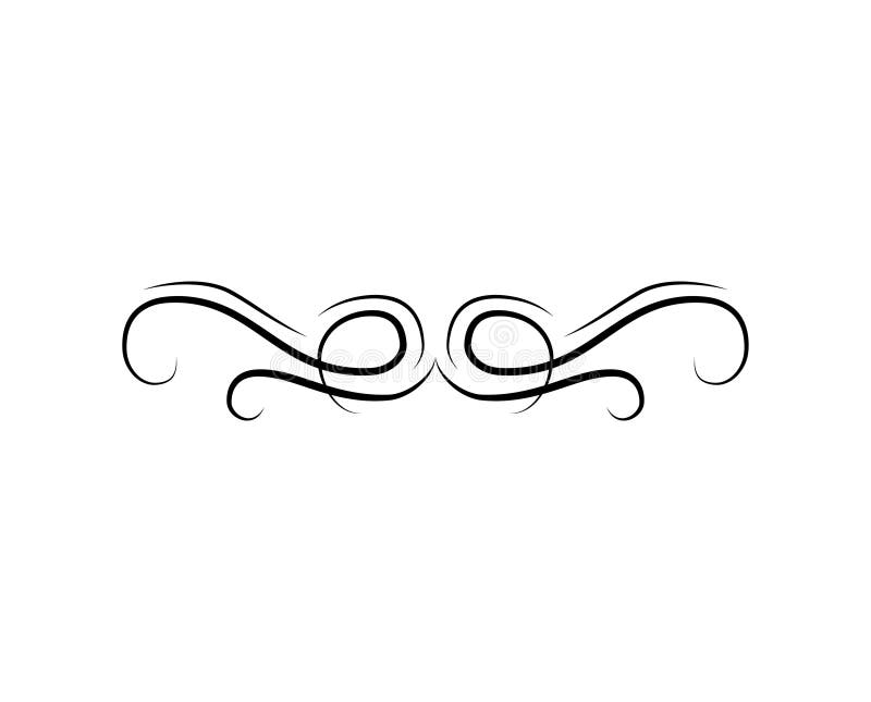 Scroll Decorative Element. Swirl, Curl, Filigree, Wedding Invitation ...