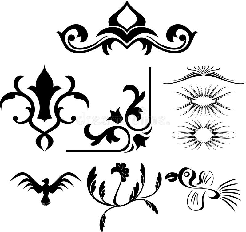 Scroll design stock vector. Illustration of dividing, gothic - 3077944