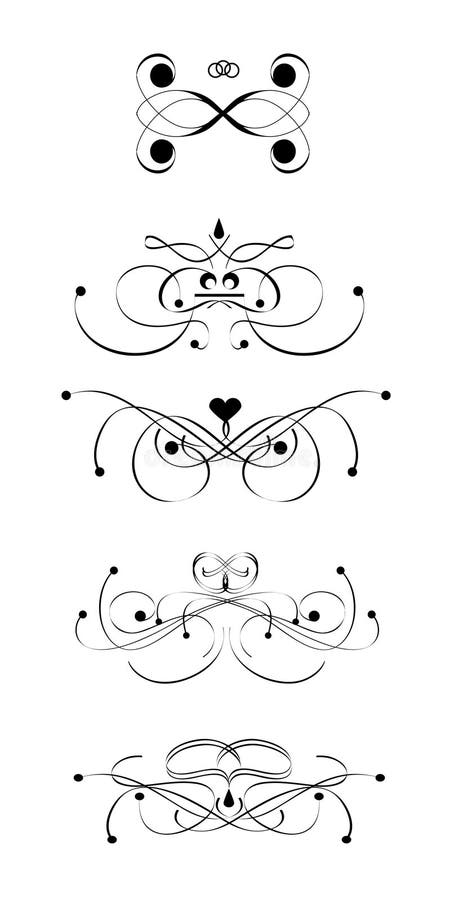Scroll Design Elements stock vector. Illustration of retro - 7573683