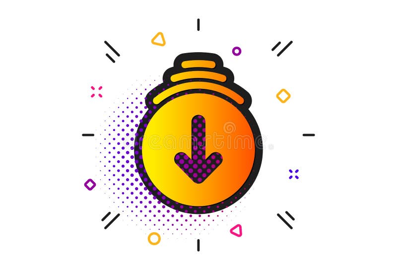 Scroll Down Arrow Icon. Scrolling Screen Sign. Swipe Page. Vector Stock ...