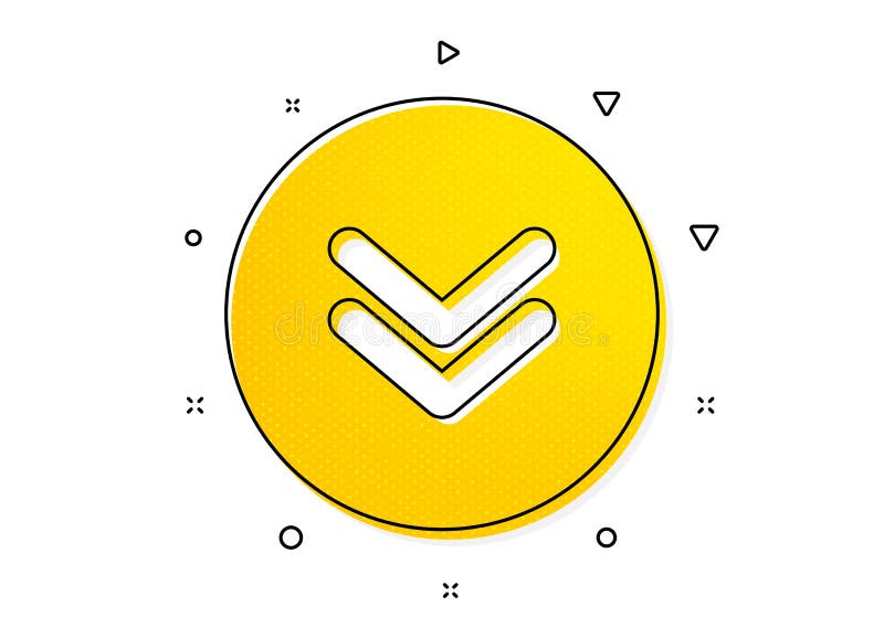 Scroll Down Button Icon. Scrolling Screen Sign. Swipe Page. Vector ...