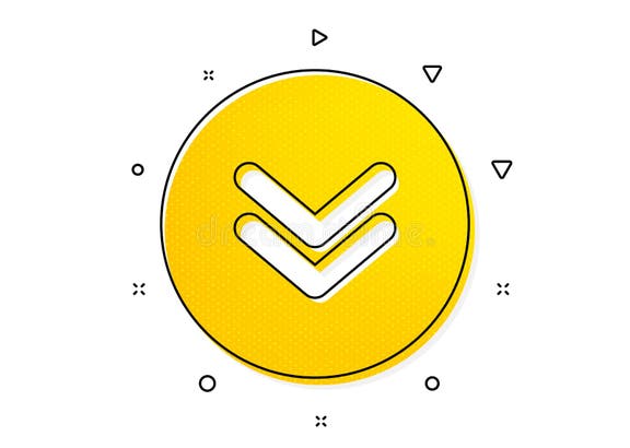 Scroll Down Button Icon. Scrolling Screen Sign. Swipe Page. Vector ...