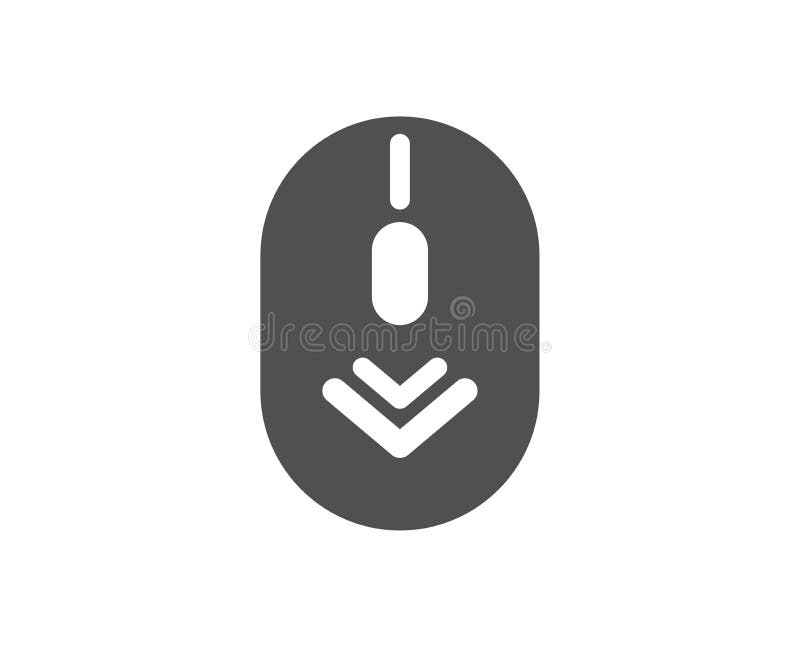 Scroll Down Mouse Icon. Scrolling Screen Sign. Swipe Page. Vector Stock ...