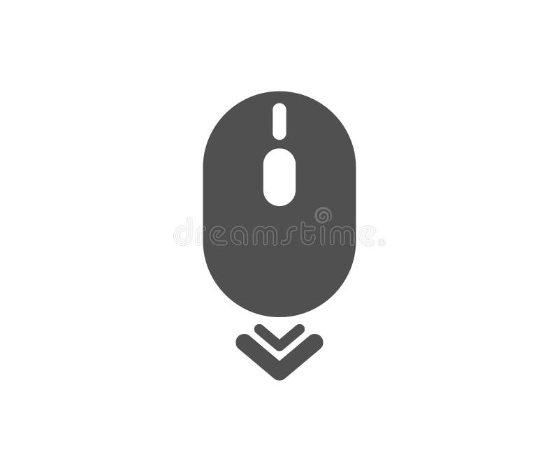 Scroll Down Mouse Icon. Scrolling Screen Sign. Swipe Page. Vector Stock ...