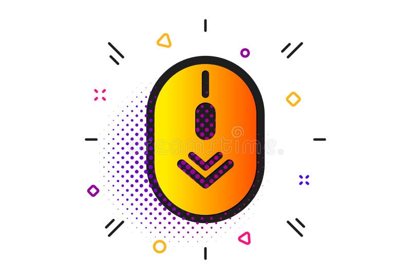 Scroll Down Mouse Icon. Scrolling Screen Sign. Swipe Page. Vector Stock ...