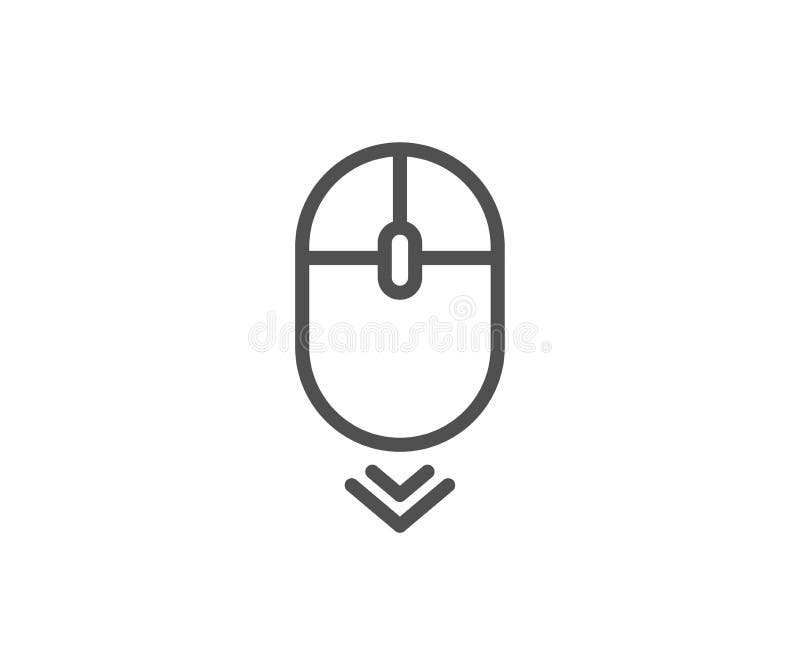 Scroll Down Mouse Line Icon. Scrolling Screen Sign. Swipe Page. Vector ... Scroll Down Mouse Line Icon. Scrolling Screen Sign. Swipe Page. Vector ...