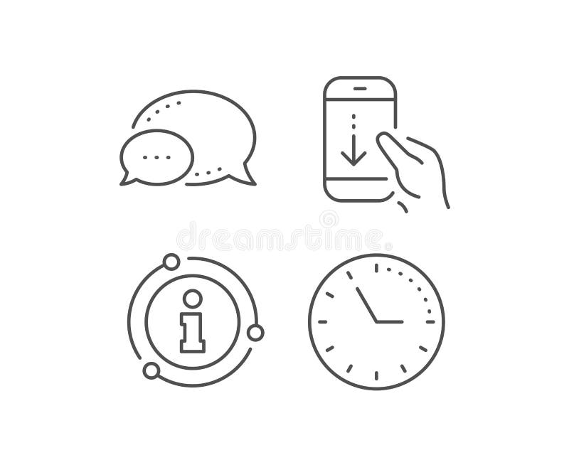 Scroll Down Phone Line Icon. Scrolling Screen Sign. Swipe Page. Vector ...