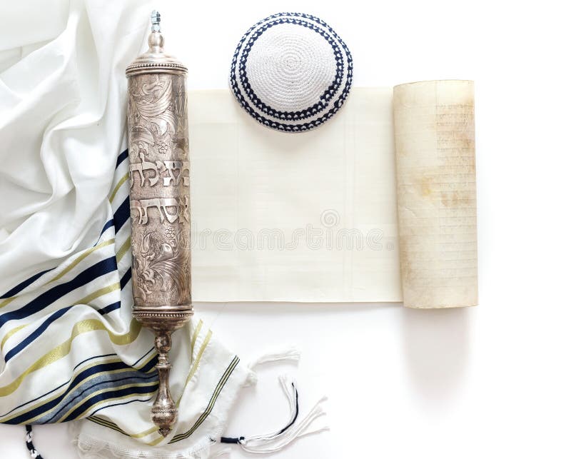 The Scroll of Esther and Purim Festival Objects Stock Image - Image of ...