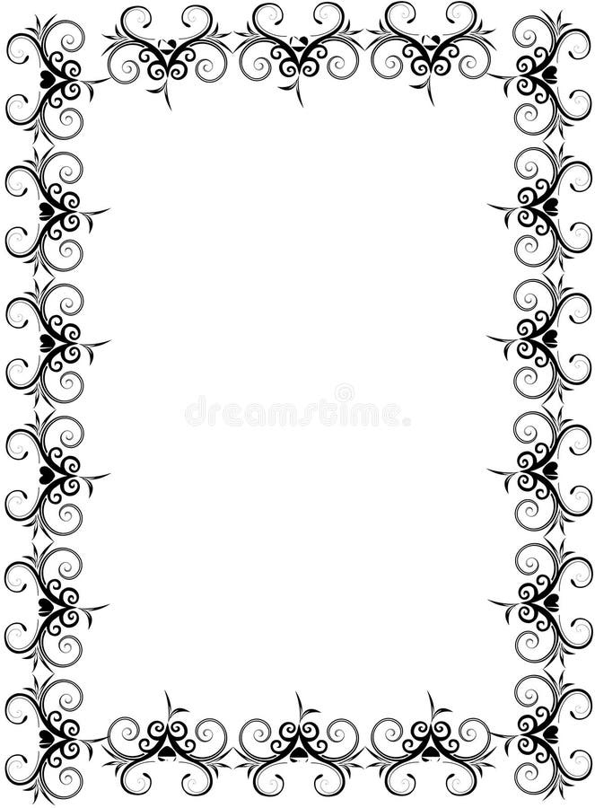 Scroll frame stock illustration. Illustration of element - 12798904