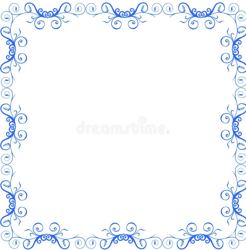 Scroll frame/border stock illustration. Illustration of season - 11474201